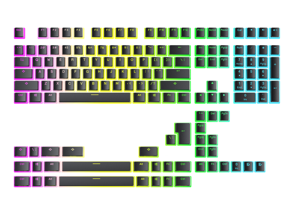 Pudding v2 Keycaps – Geeky